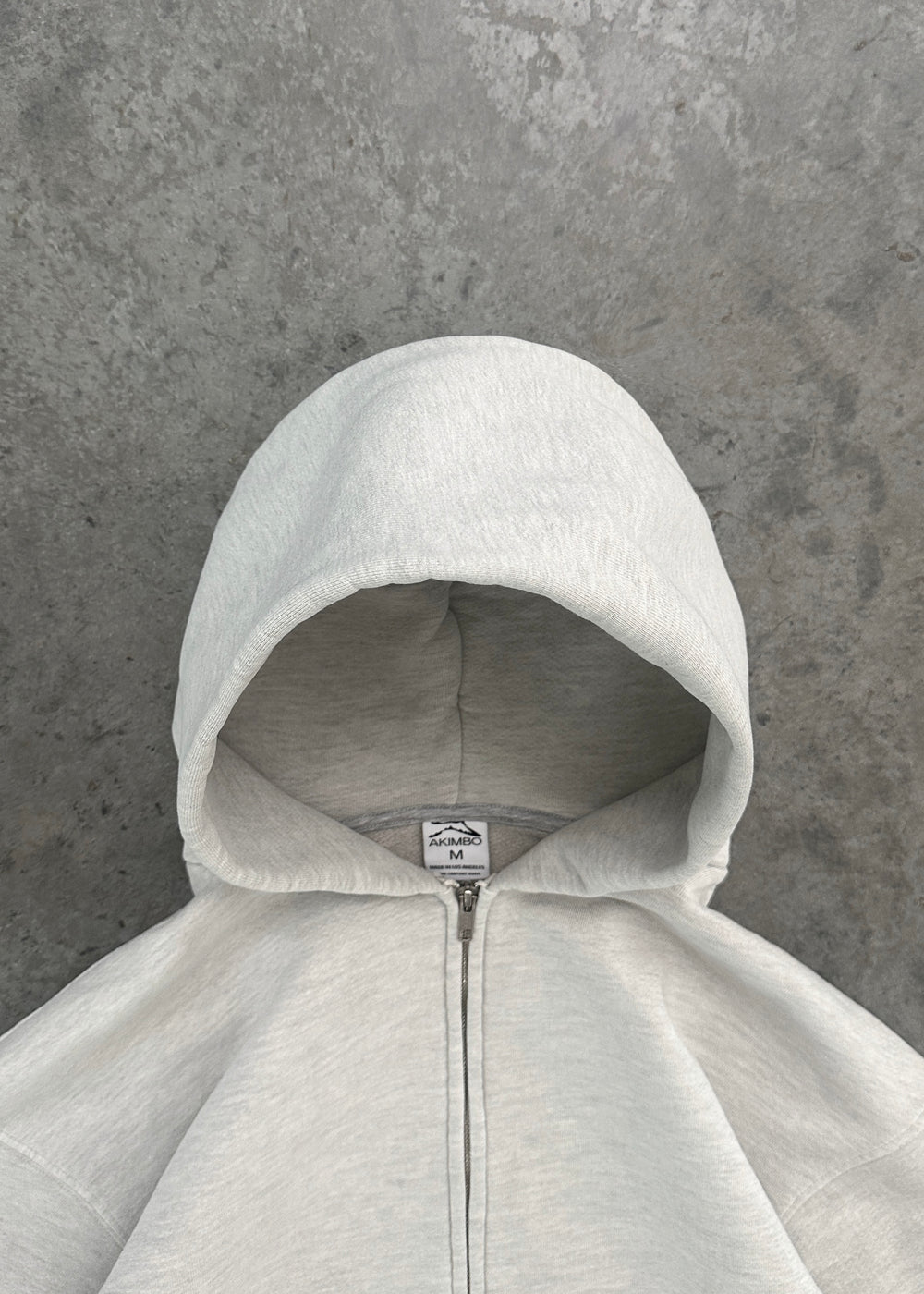 ZIP-UP HOODIE - HEATHER GREY