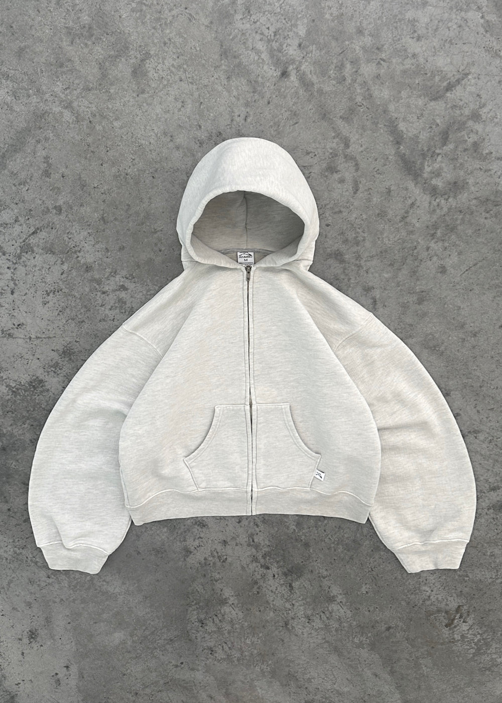 ZIP-UP HOODIE - HEATHER GREY