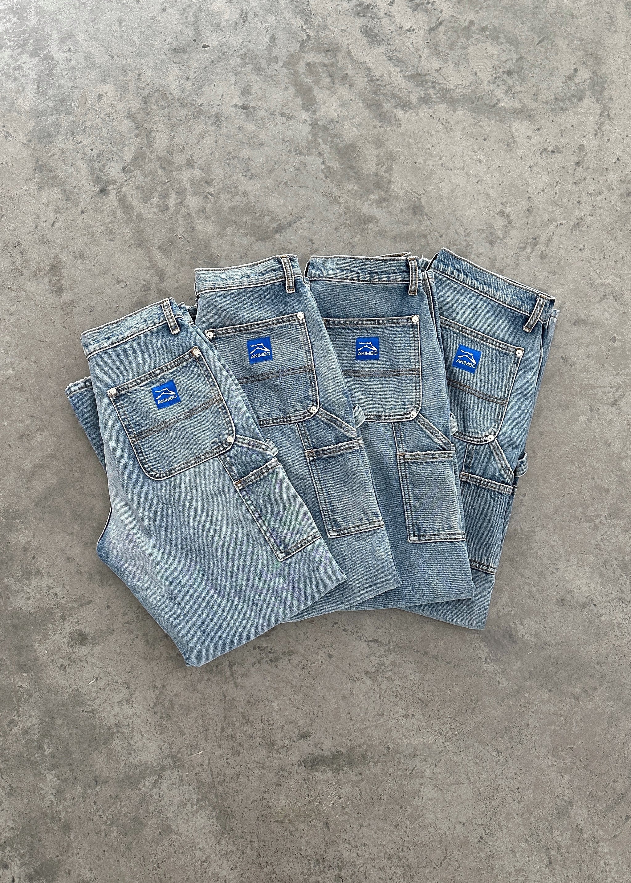 AKIMBO DOUBLE KNEES - DENIM – AKIMBO CLUB